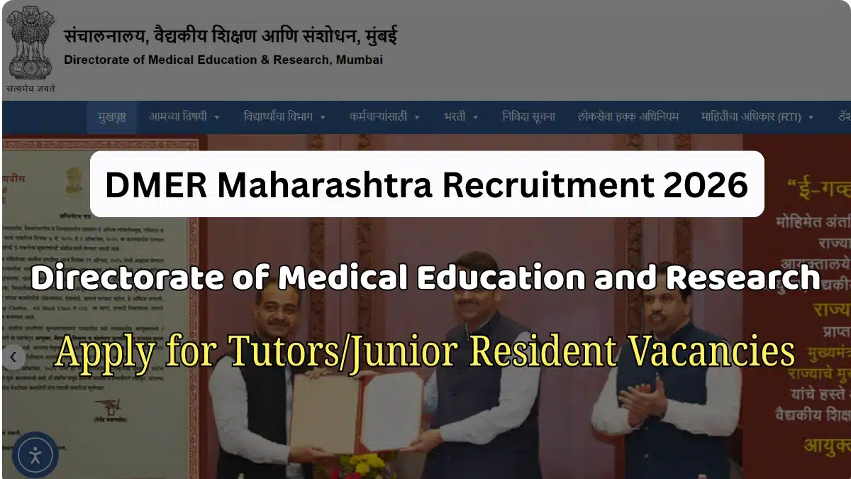 1540 Posts - Commissioner, Medical Education, Research & Ayush - DMER ...