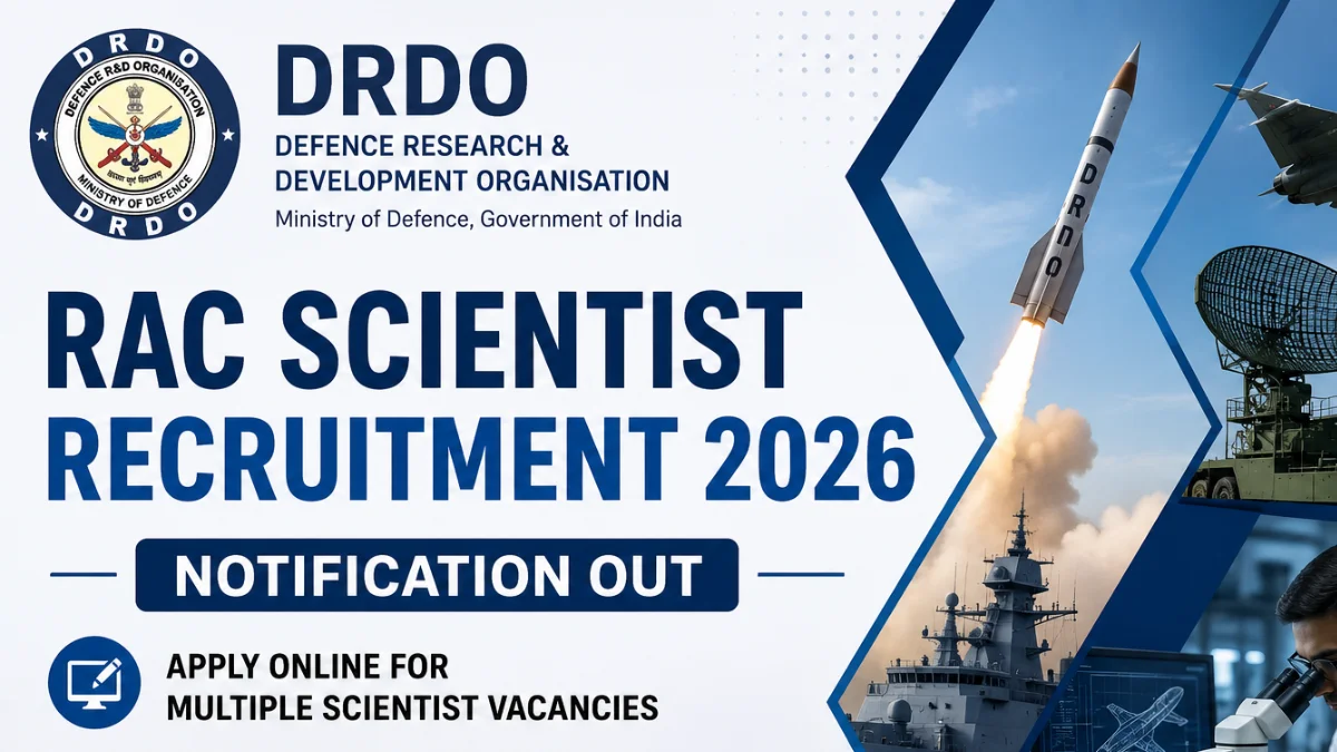 33 Posts - The Defence Research and Development Organisation - DRDO RAC ...